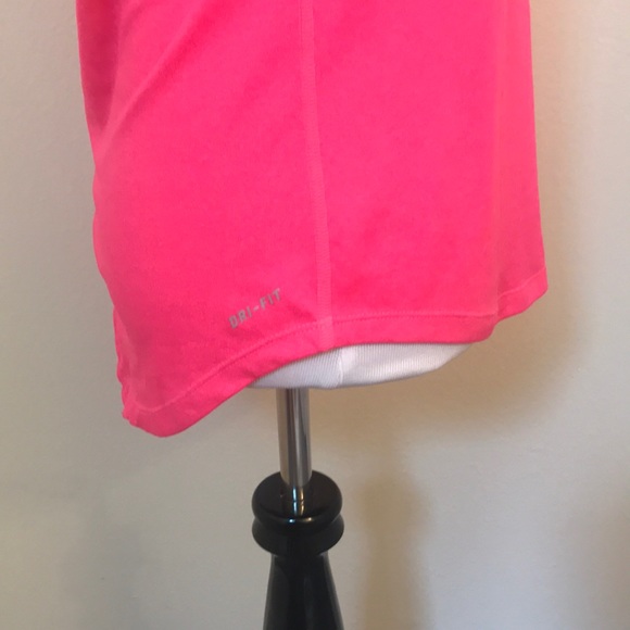 Nike | Tops | Nike Hot Pink Drifit Asymmetrical Design Tank | Poshmark